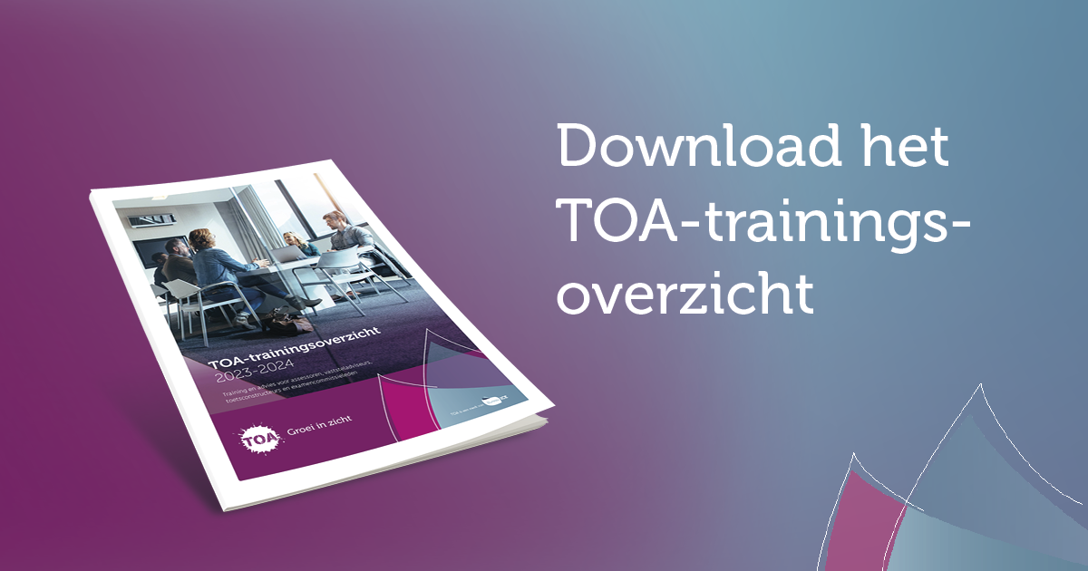 TOA-trainingsoverzicht - Bureau ICE